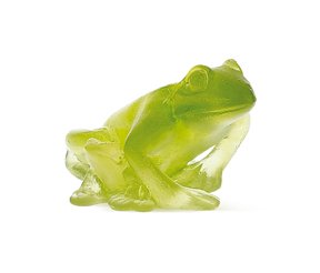 GREEN CRYSTAL DAUM FROG | Vessiere Cristaux