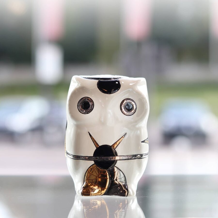 Chouette Moon Émaux De Longwy | Vessière Cristaux