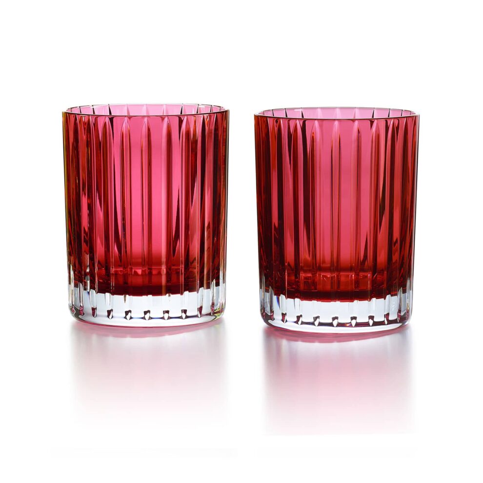 Gobelet Harmonie Rouge X2 Baccarat | Vessiere Cristaux