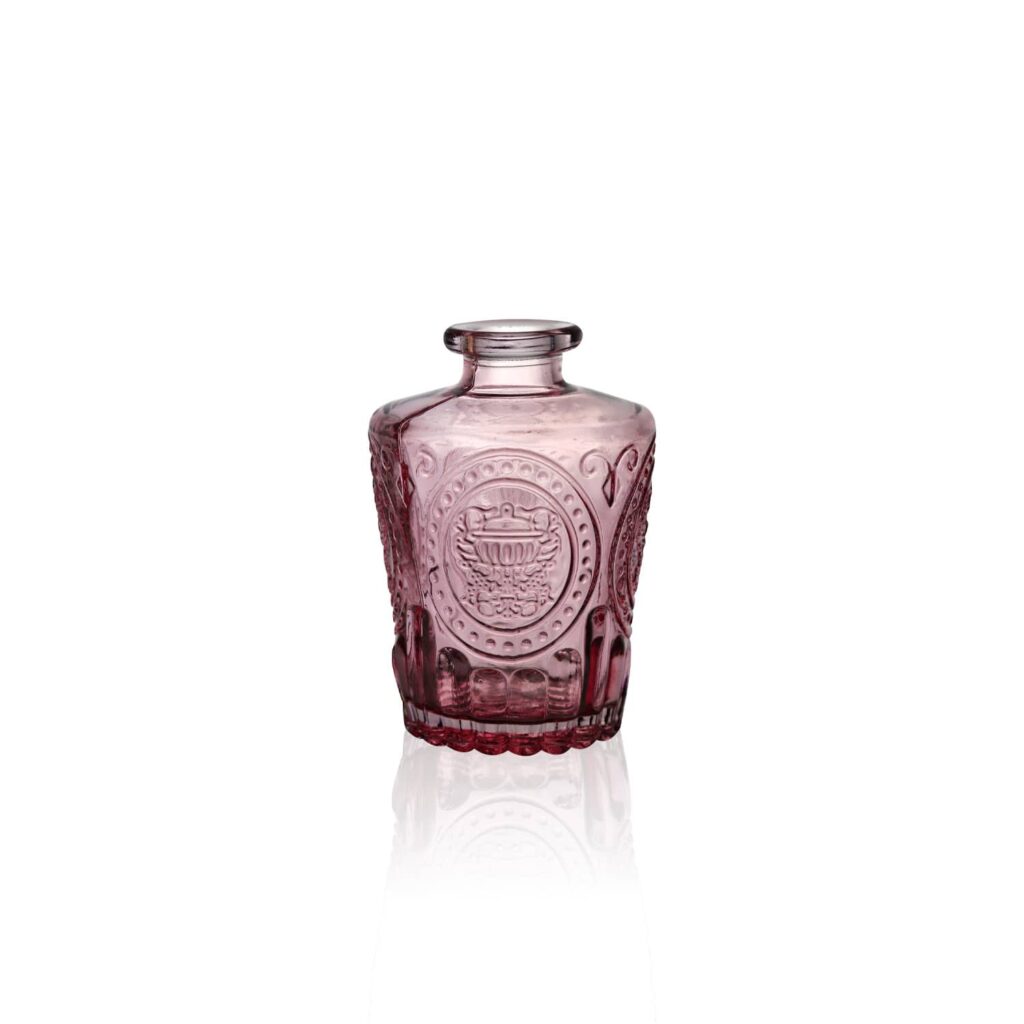 Mini Vase En Verre Rose N°6 | Vessière Cristaux