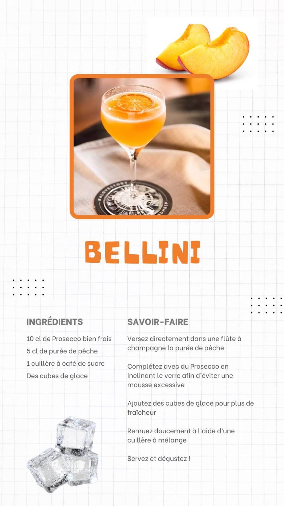 Cocktail Bellini, La Recette Et Notre Verre Iconique | Vessière Cristaux