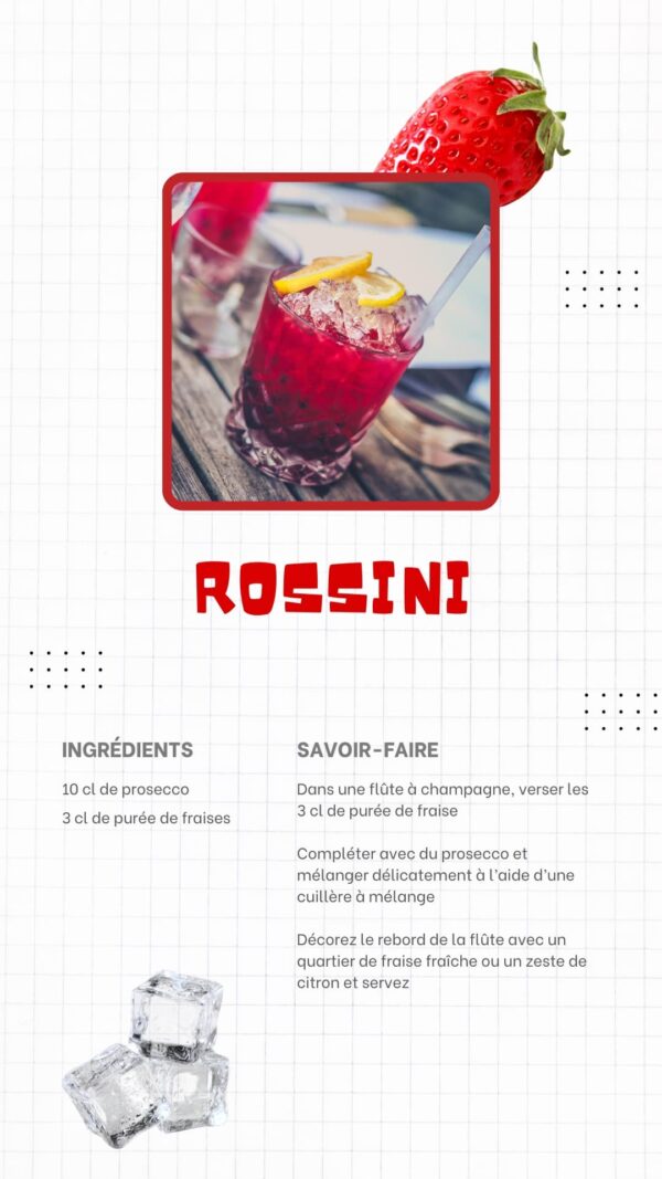 Cocktail Rossini, La Recette Et Notre Verre Iconique | Vessière Cristaux
